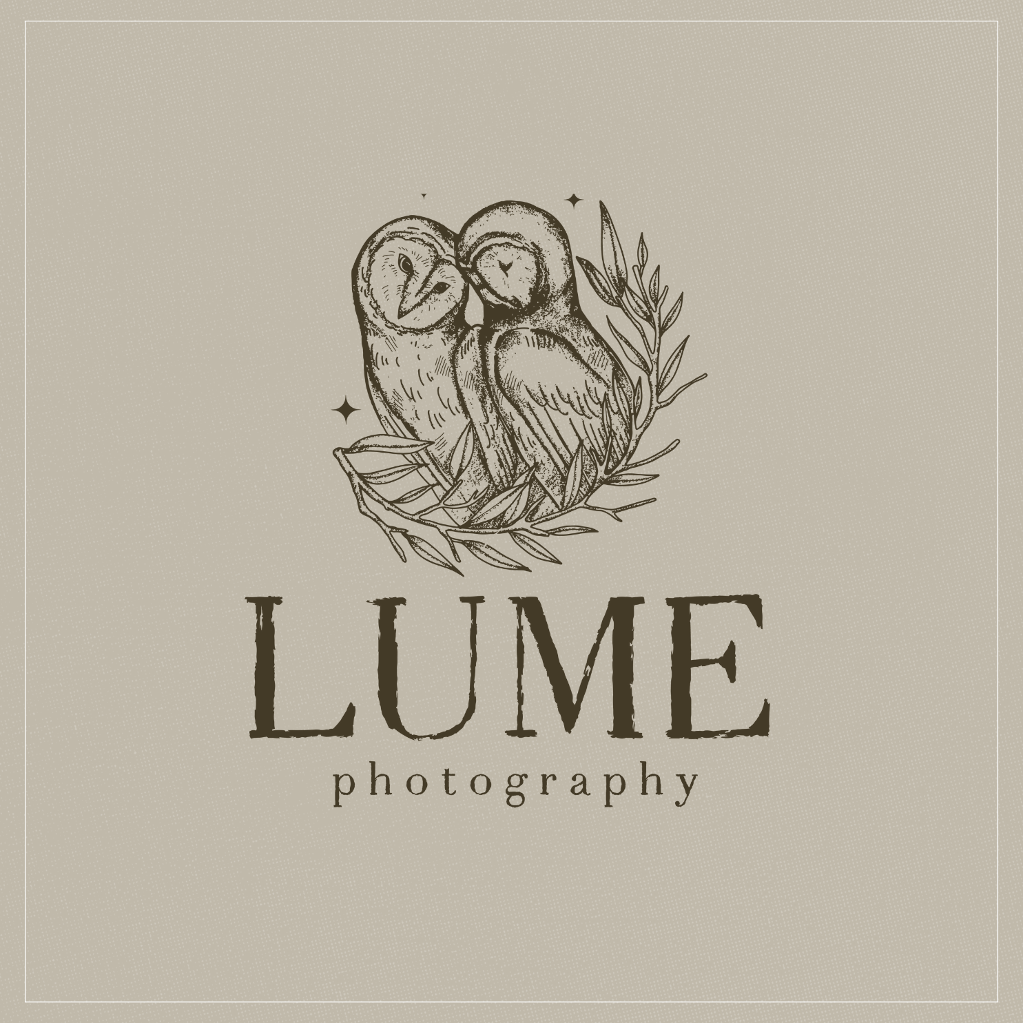 Rustic Witchy brand design for Michigan elopement photographer, Lume ...