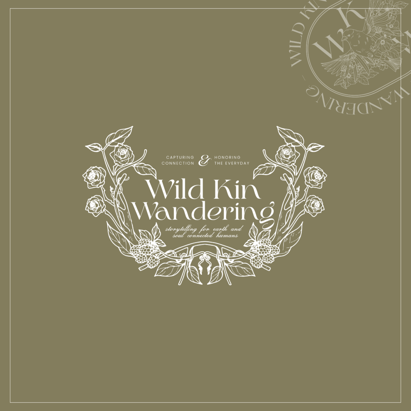 Wild Kin Wandering | Moody Earthy Brand design for Family & Womanhood ...