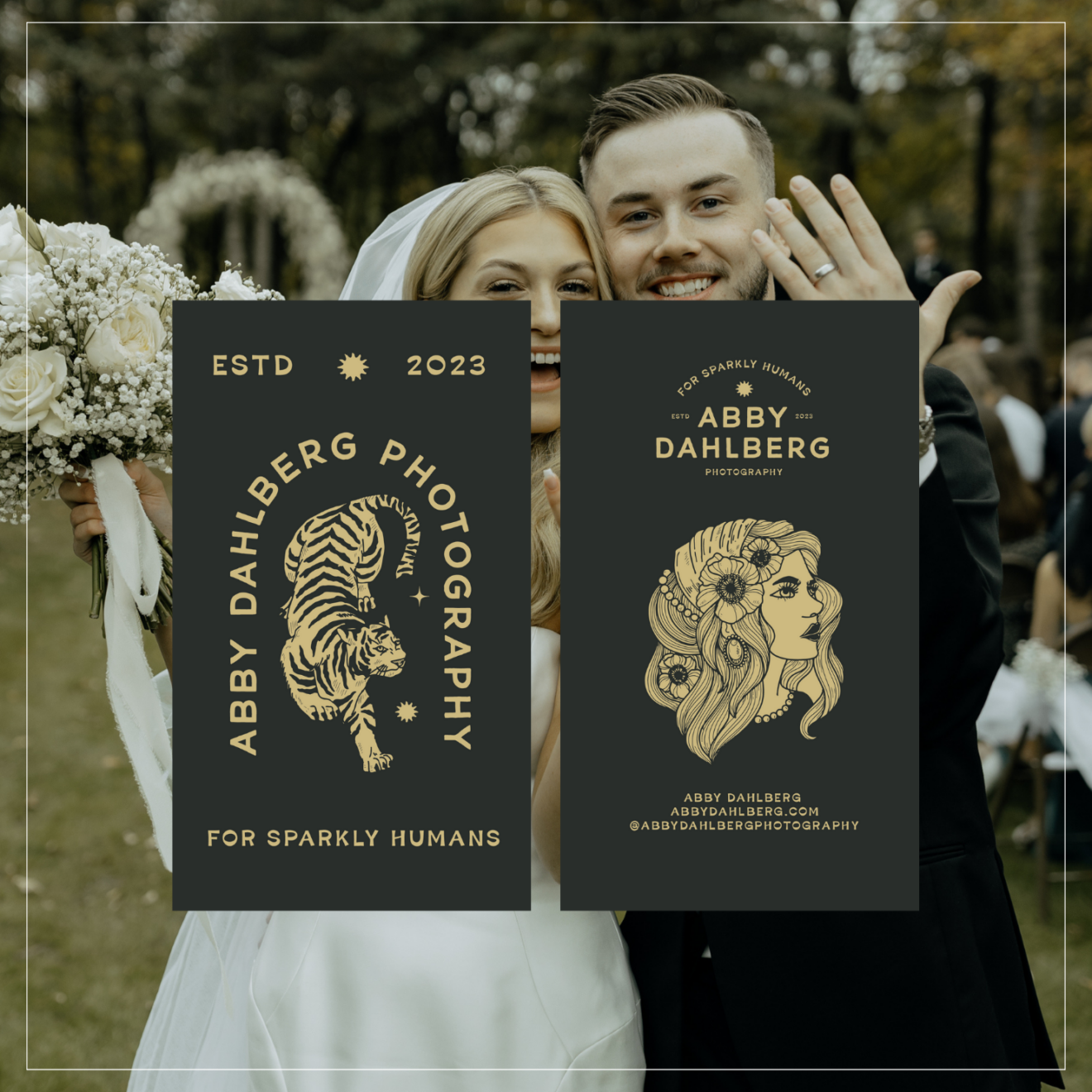 Rustic Witchy brand design for Michigan elopement photographer, Lume ...