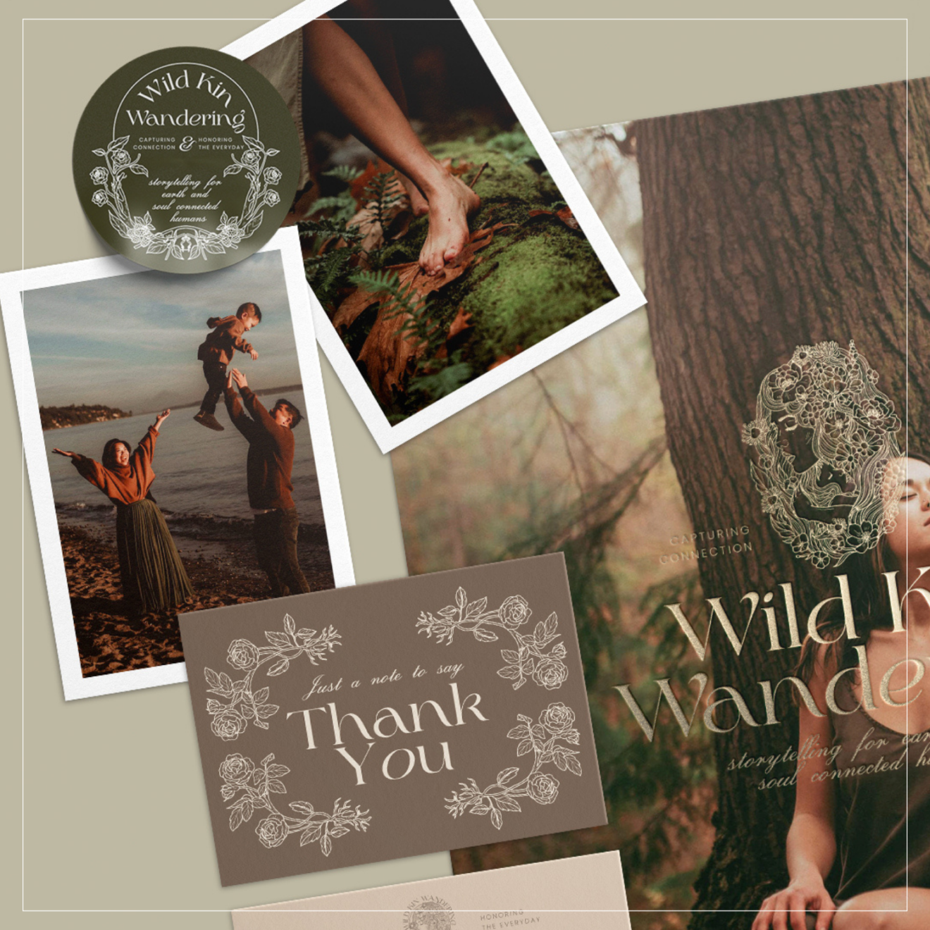 Wild Kin Wandering | Moody Earthy Brand design for Family & Womanhood ...