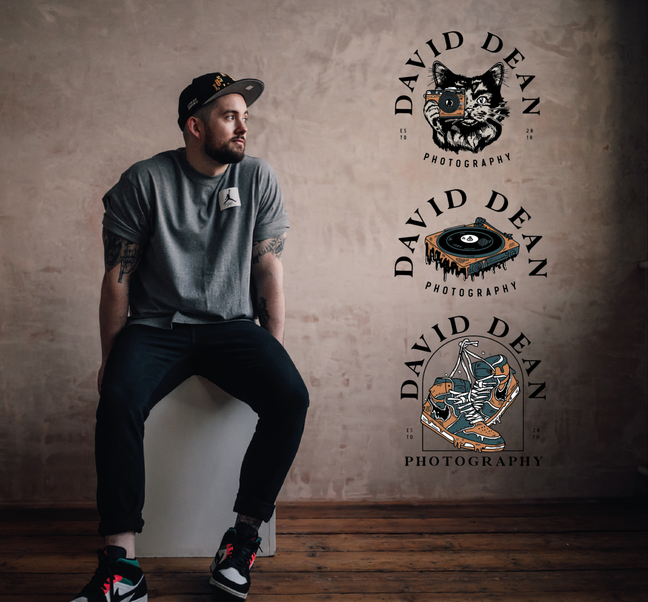 Edgy UK photographer branding and showit website design | David Dean ...